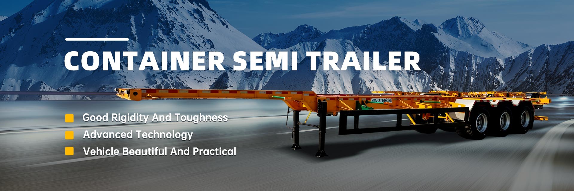 Qualité Tipper Semi Trailer & semi-remorque de conteneur usine de la Chine